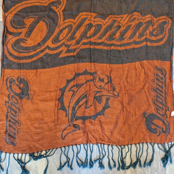 Accessories | Miami Dolphins Scarf Wrap Nfl Football | Poshmark